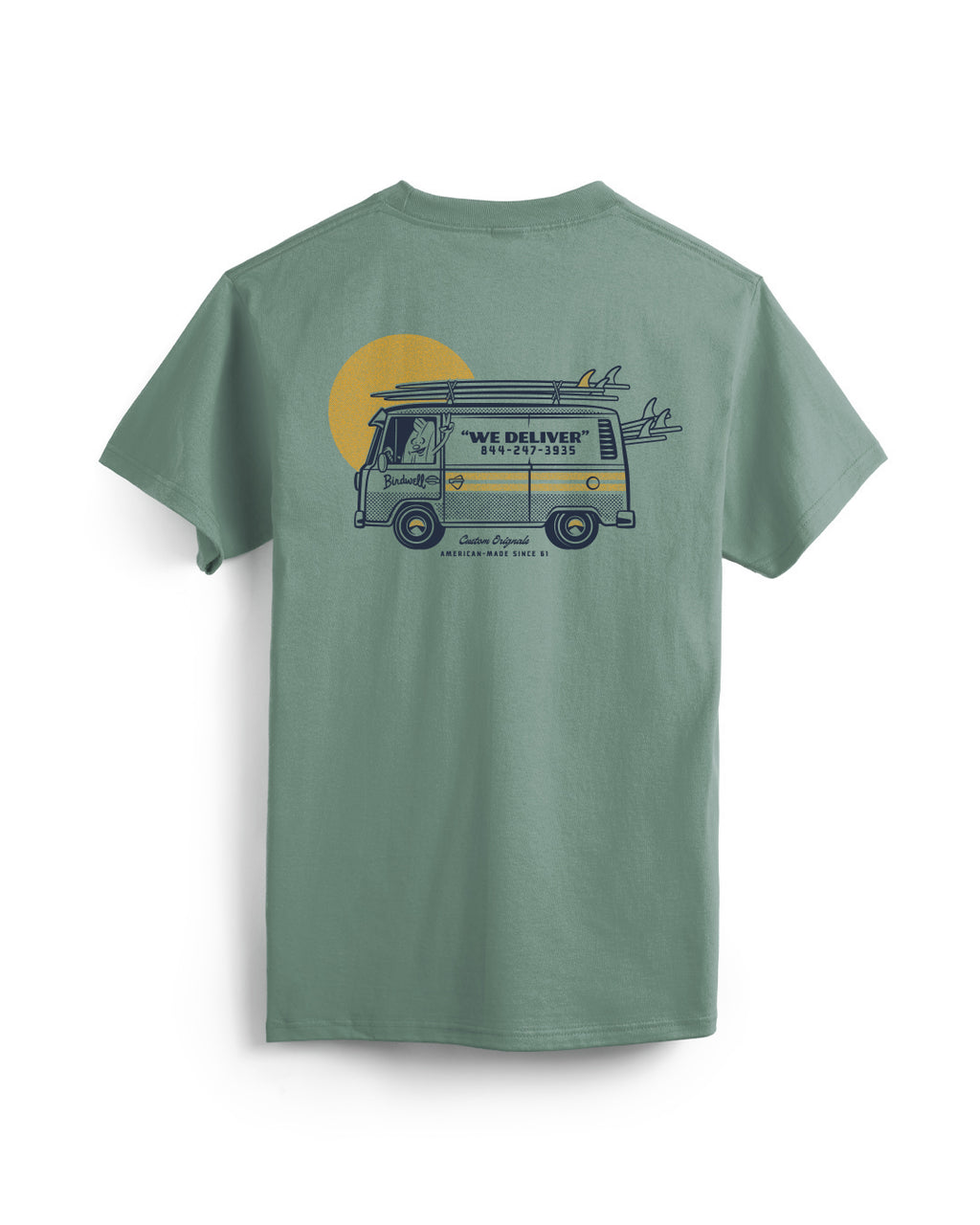 Van Life Pocket T-Shirt - Atlantic Green – Birdwell