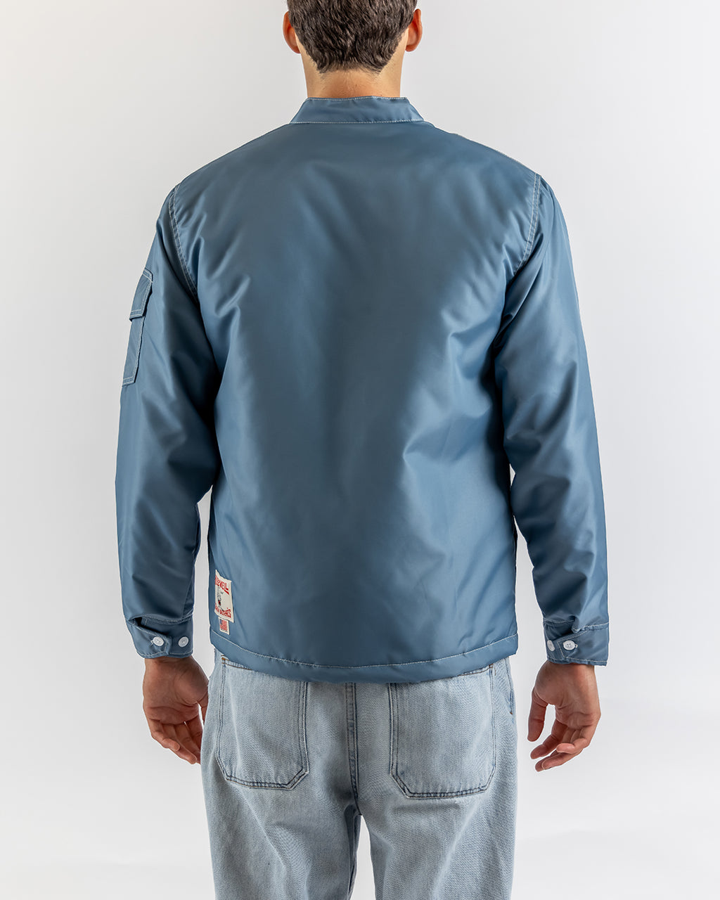 Quilt Lined Racing Jacket - Federal Blue/Bone/Navy – Birdwell
