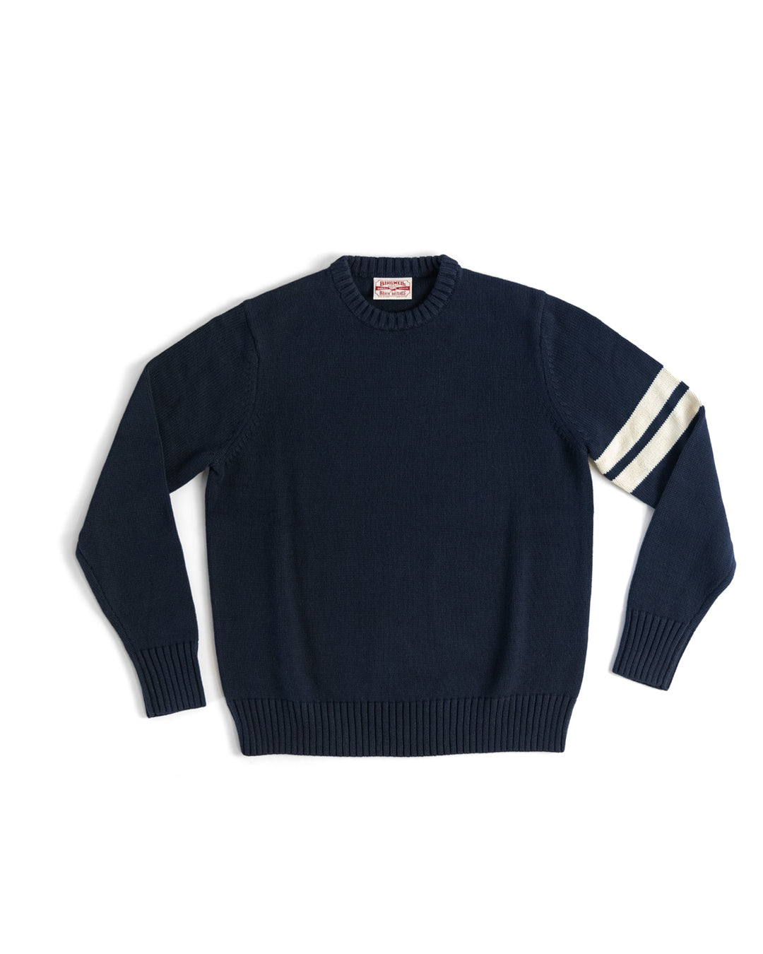Comp Stripe Sweater - Navy/Bone – Birdwell